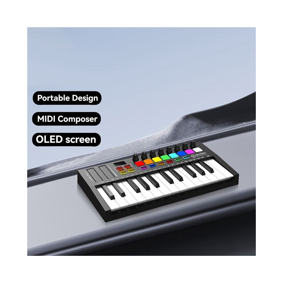 Clavier de Contrôle MIDI Portable, USB, Clavier Séquenceur, Pads de ...