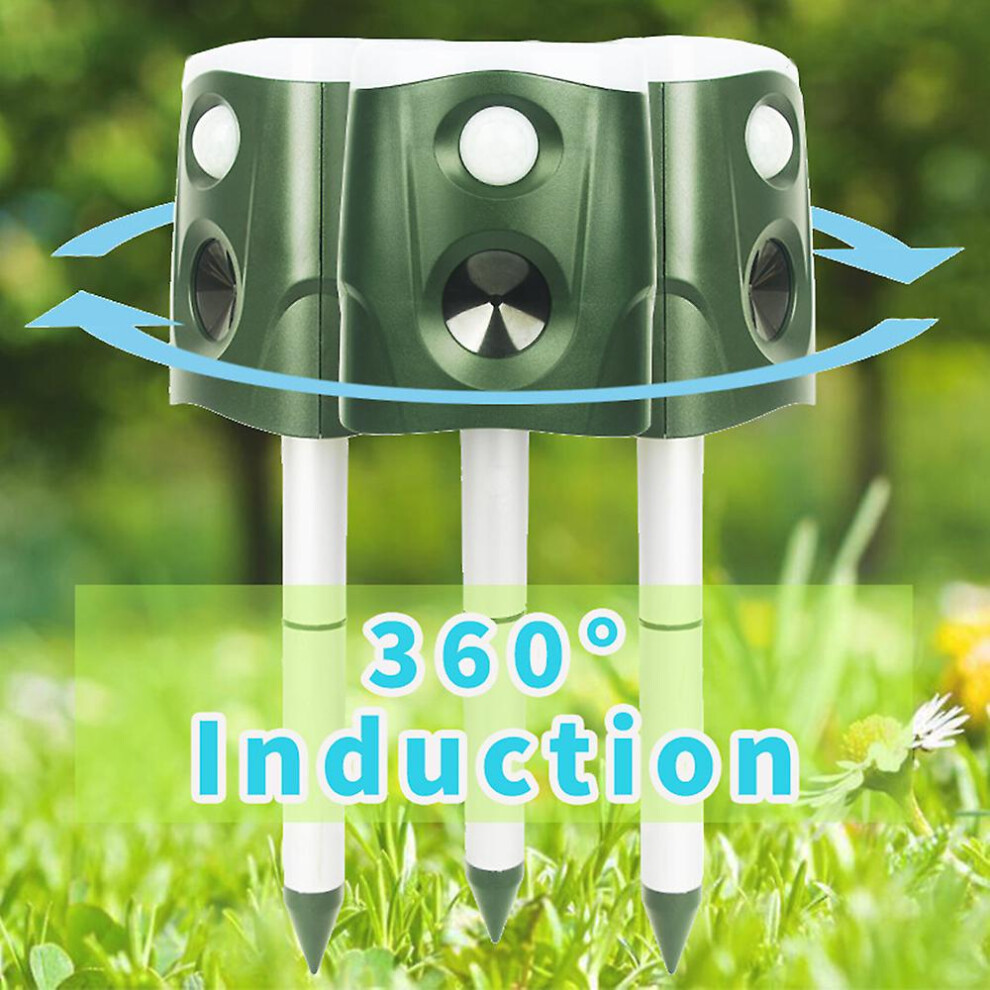 360 Degree Solar Powered Birds Repeller Heavy Duty Waterproof Deterrent ...