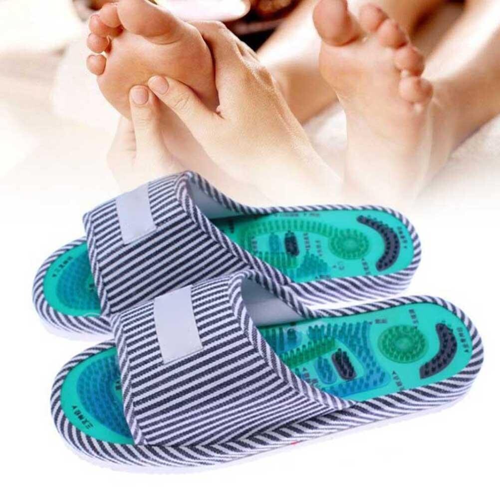 Pantoufles de massage des pieds par réflexologie avec stimulation d ...