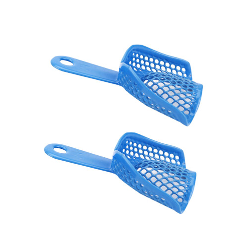 Portaimpronte dentali con bordi lisci, plastica perforata ...