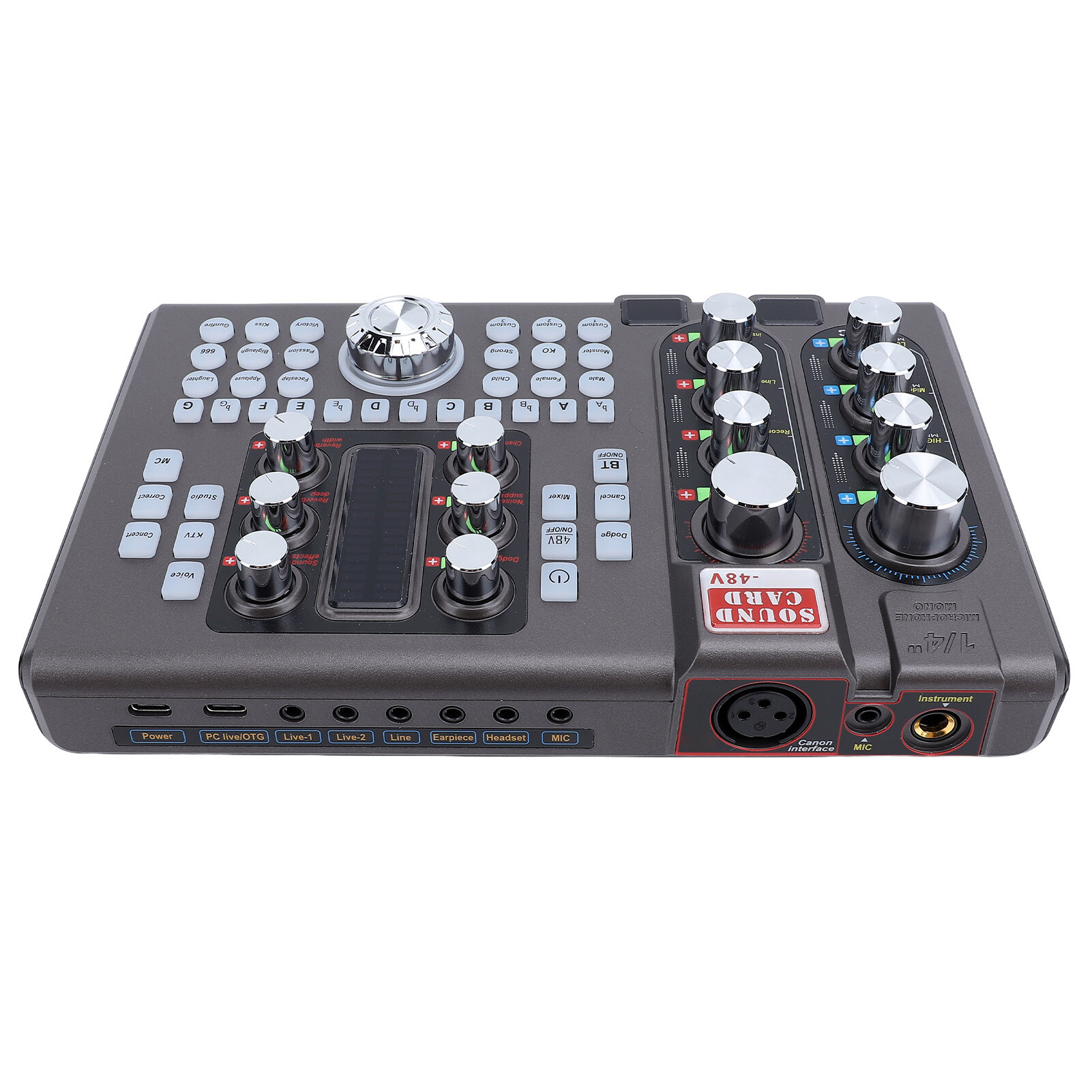 Console d'interface audio pour podcast, carte son live haute ...