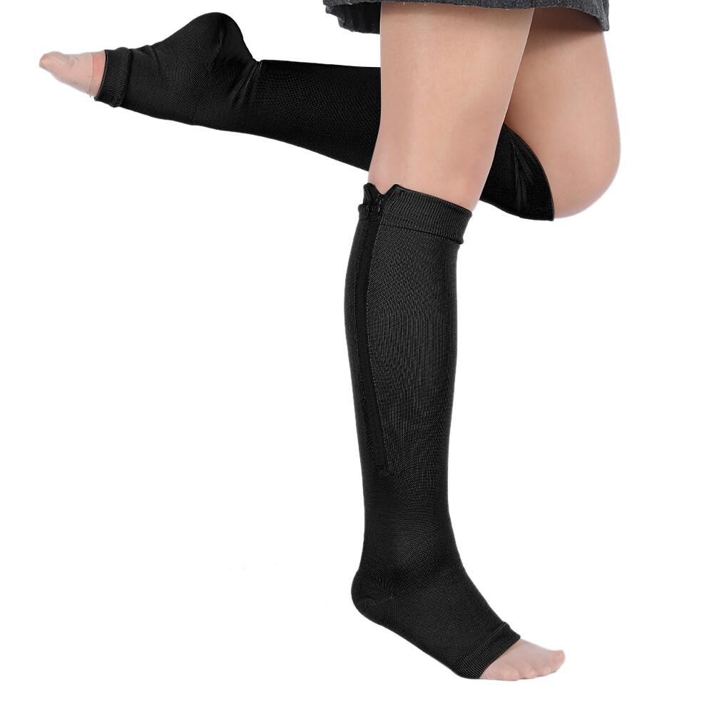Calze a compressione forte per uomo e donna, calze al ginocchio ...