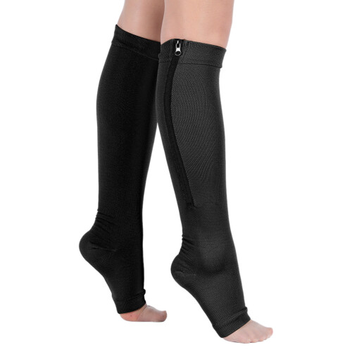 Calze a compressione forte per uomo e donna, calze al ginocchio ...
