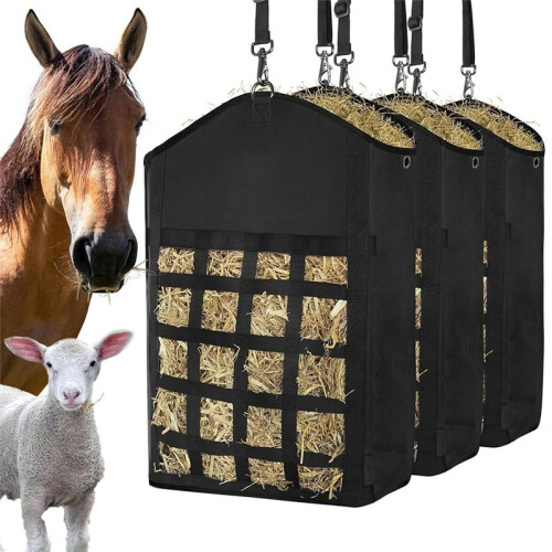3 Bolsas de Heno para Caballos, de Alimentación Lenta, para Cabras ...