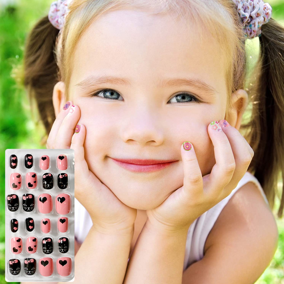 Jolis faux ongles pour enfants, tailles variées, non toxiques, pré ...