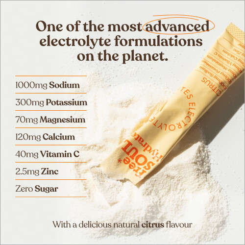 Free Soul Hydrate | Electrolyte Hydration Sachets | Zero Sugar | 30 ...