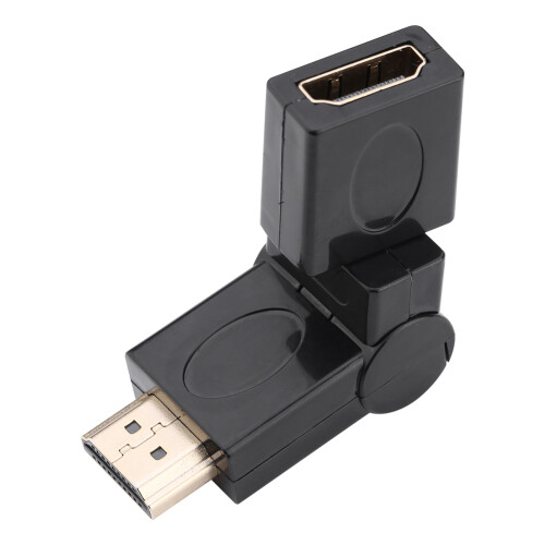 Adaptér HDMI Port Saver, pravoúhlý adaptér HDMI samec-samice s otočením ...