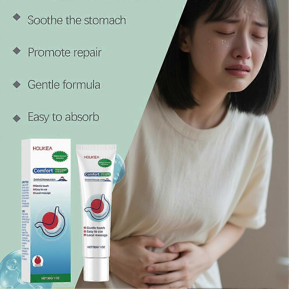 (2pcs)Tummy Massage Comfort Cream Gentle Natural Ingredients for ...