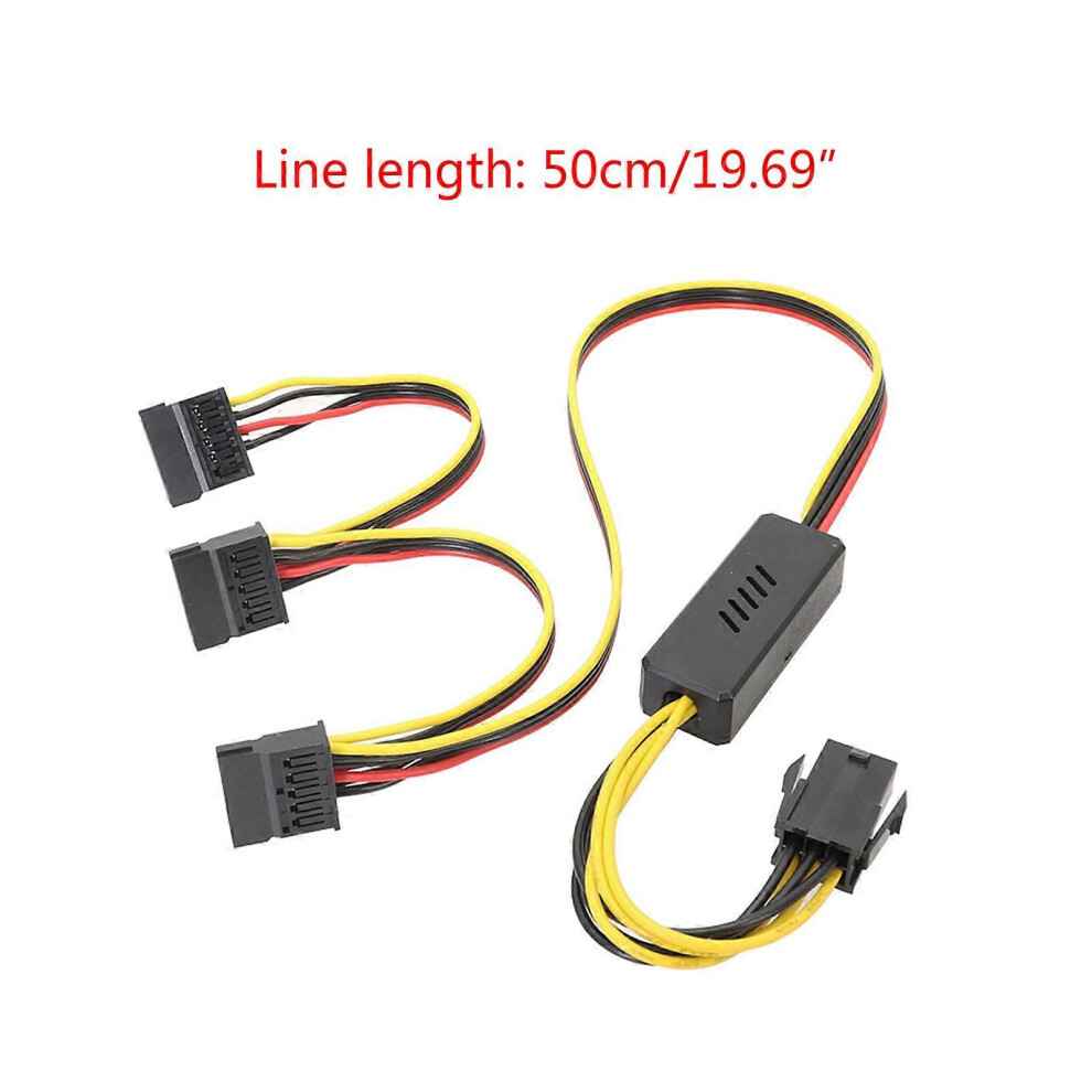 (One to four) Efficient 6pin to Sata Hard Drive Powers Supply Adapters ...