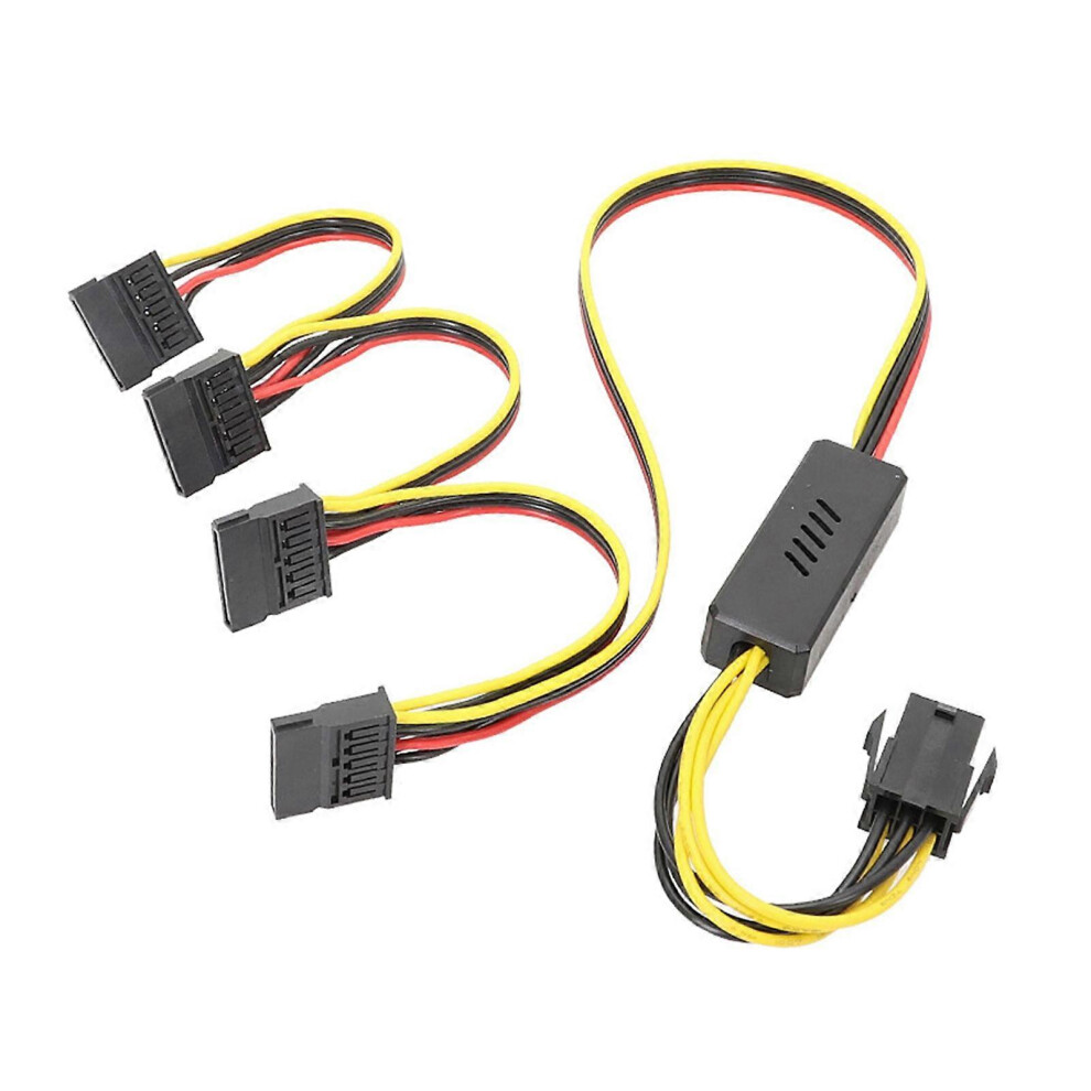 (One to four) Efficient 6pin to Sata Hard Drive Powers Supply Adapters ...