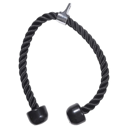 (90cm, Black Double Head) Triceps Rope Pull Down Multifunctional Gym ...