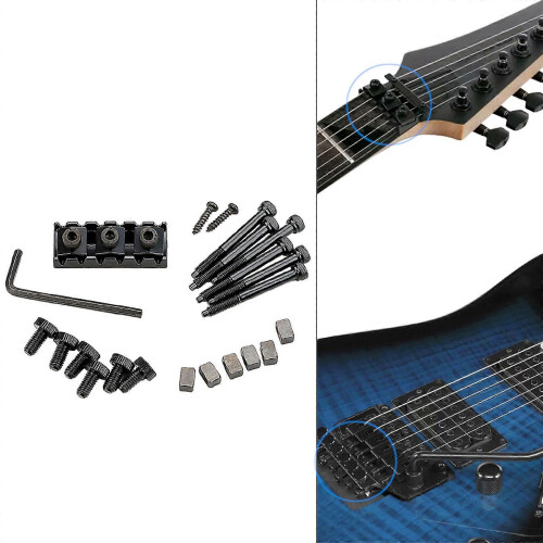 Electric Guitar String Locking Nut Replacement 6-String Headless ...