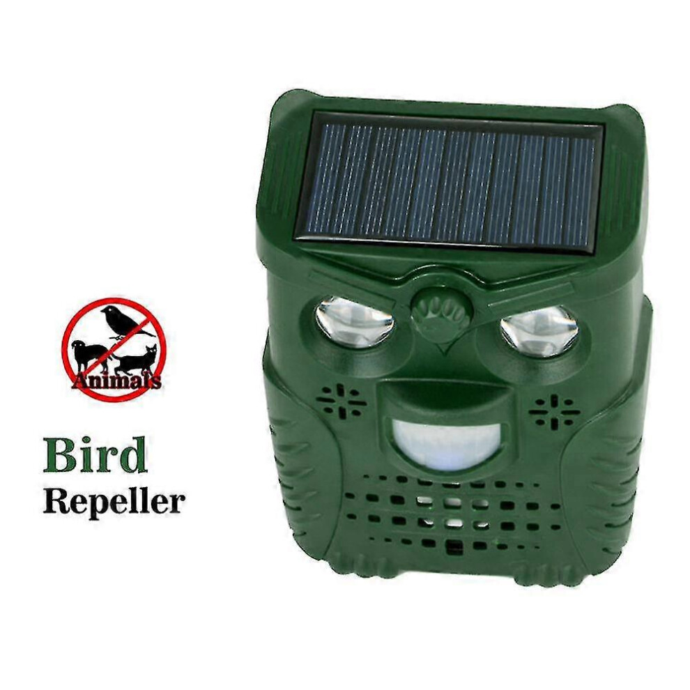 Solar Powered Ultrasonic Motion Sensor And Flashing Light Animal ...