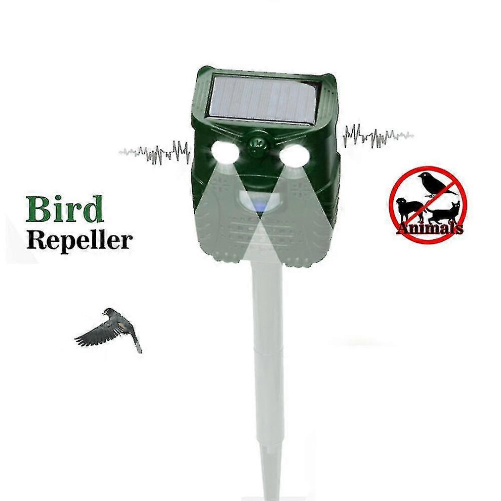 Solar Powered Ultrasonic Motion Sensor And Flashing Light Animal ...