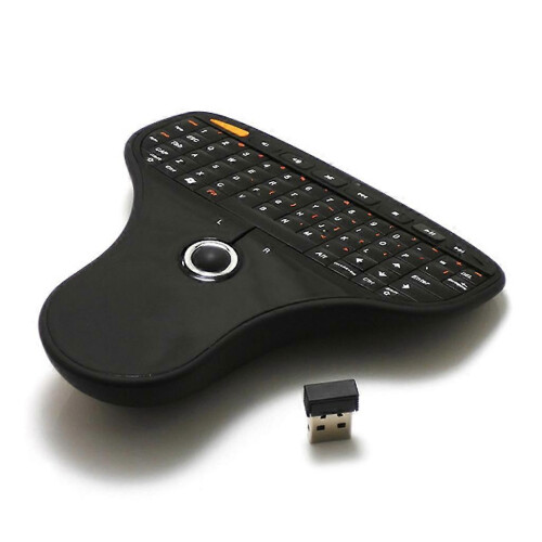Wireless Trackball Keyboard N5901 2.4GHz,Mini USB Keyboard Multimedia ...