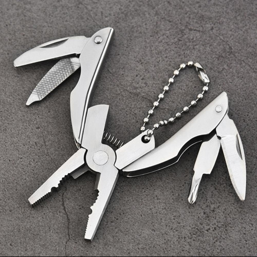 7 in 1 Mini Multitool All in One Pocket, Stainless Steel Pliers ...