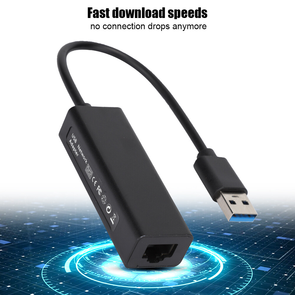 Kabelgebundener Netzwerkadapter, Gigabit-LAN-Ethernet-USB-Adapter mit ...