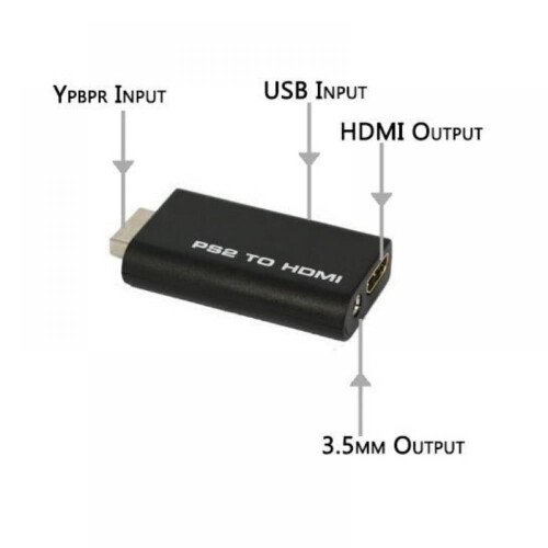 PS2 to HDMI-compatible Converter for Sony Playstation 2, with 3.5mm ...