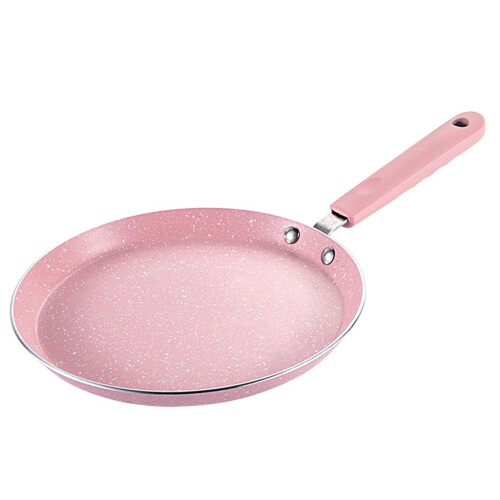 Sartén GHOONEY de fondo plano, color rosa, antiadherente, para cocinas ...