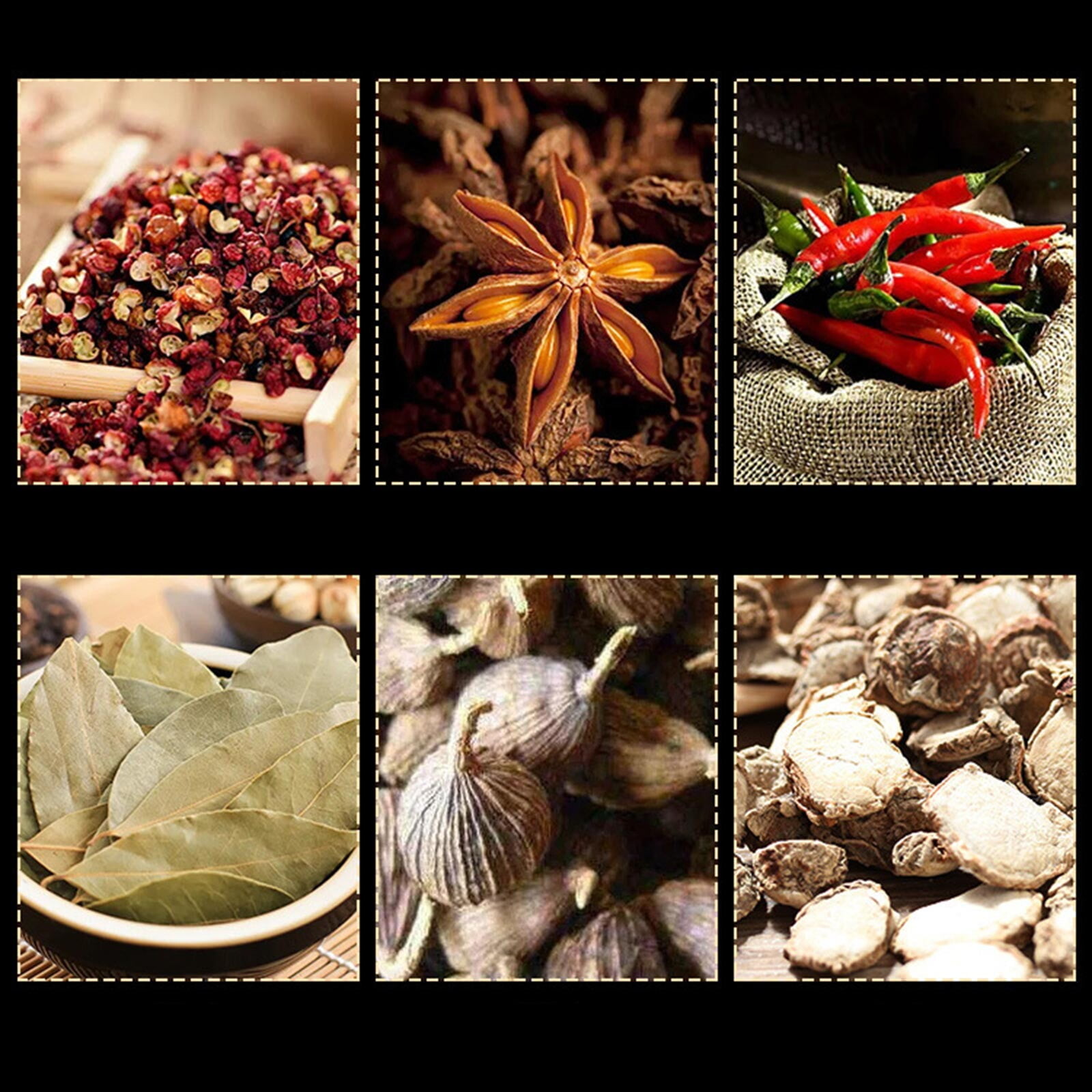 Cubo de condimentos CIYISON apto para té, pimienta, anís estrellado ...