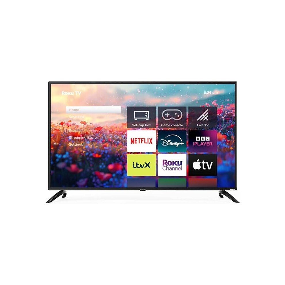32 Inch TV Smart Roku OS - LED HD, Freeview, Netflix, Apple TV+, BBC ...
