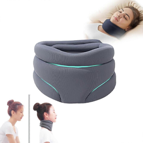 (gray) Neck Brace, Cervical Neck Brace For Snoring,neck Support Brace ...