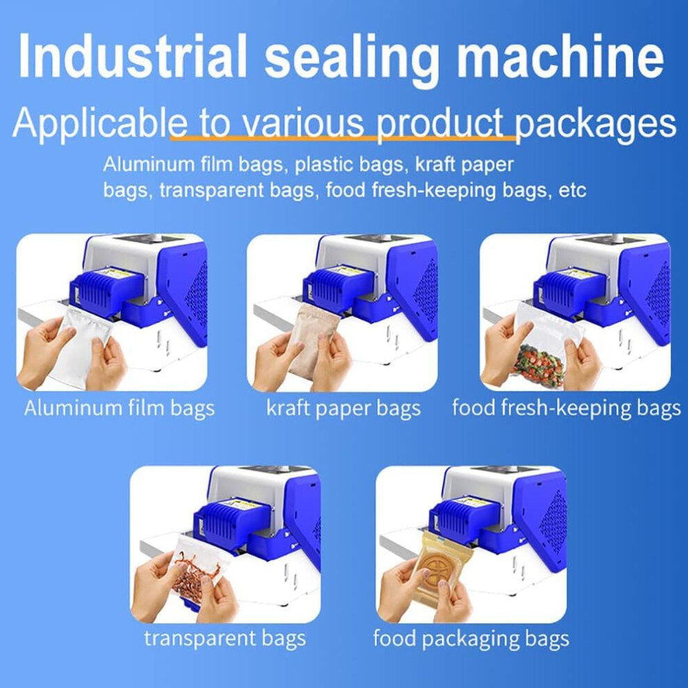 300W Automatic Plastic Bag Sealing Machine with Adjustable Temperature ...