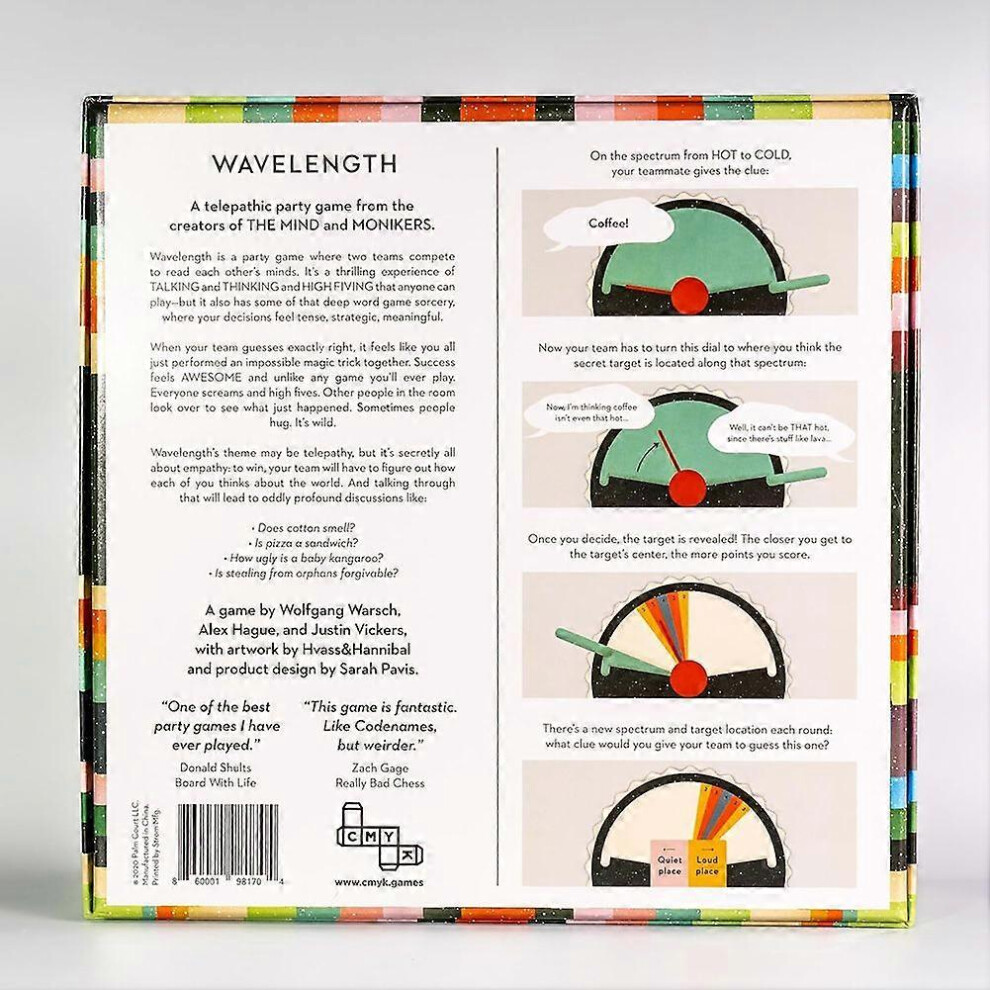 Wavelength Board Game - Wave Synchronization Challenge, Fast-Paced ...
