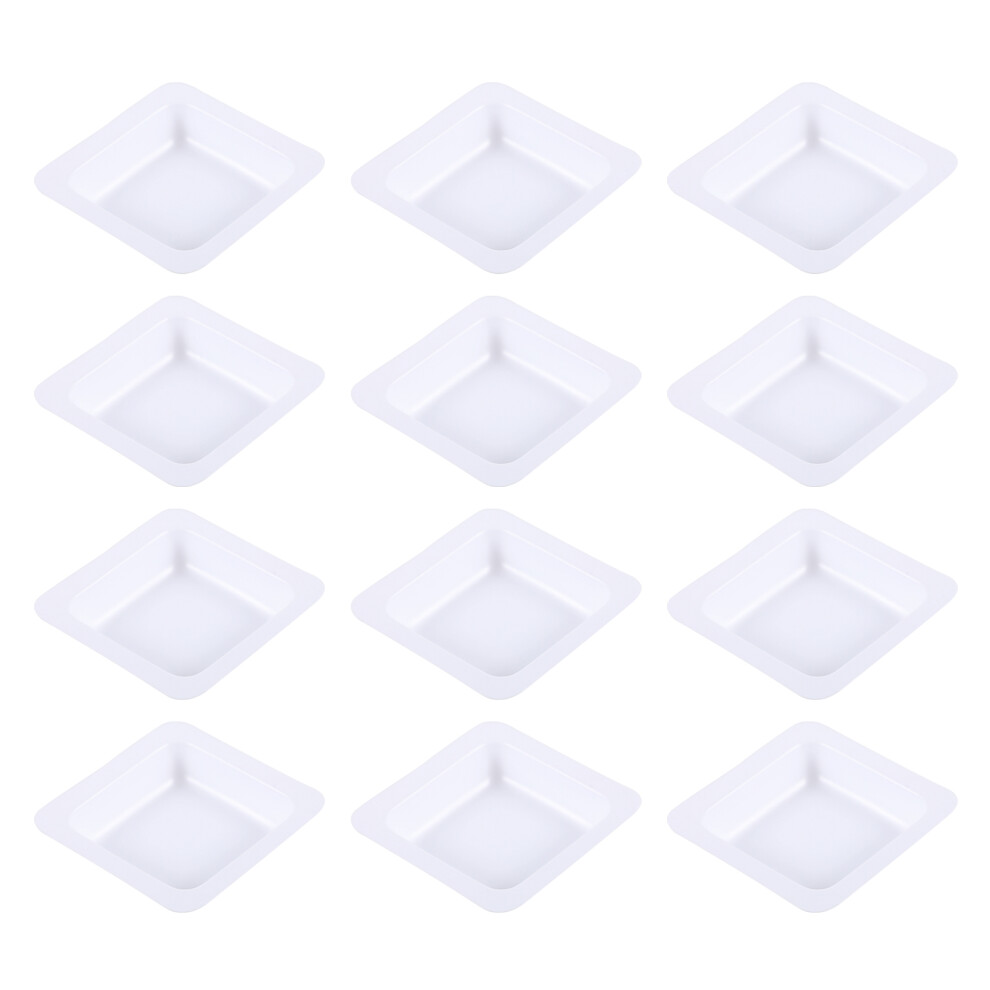 50Pcs White Plastic Weighing Plates for Labs Anti-Static Durable Trays ...