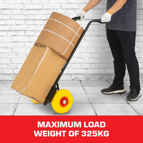 Rhino Racking Industrial Steel Sack Truck, Heavy Duty, Black, 325kg ...