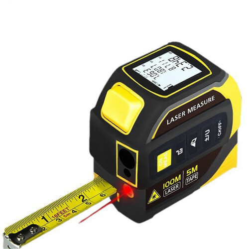 (D,Yellow)Digital electronic ruler lasers cross-measurement tool High ...