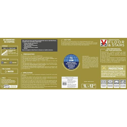 V33 Renovation Floor & Stairs Paint - No Undercoat on OnBuy