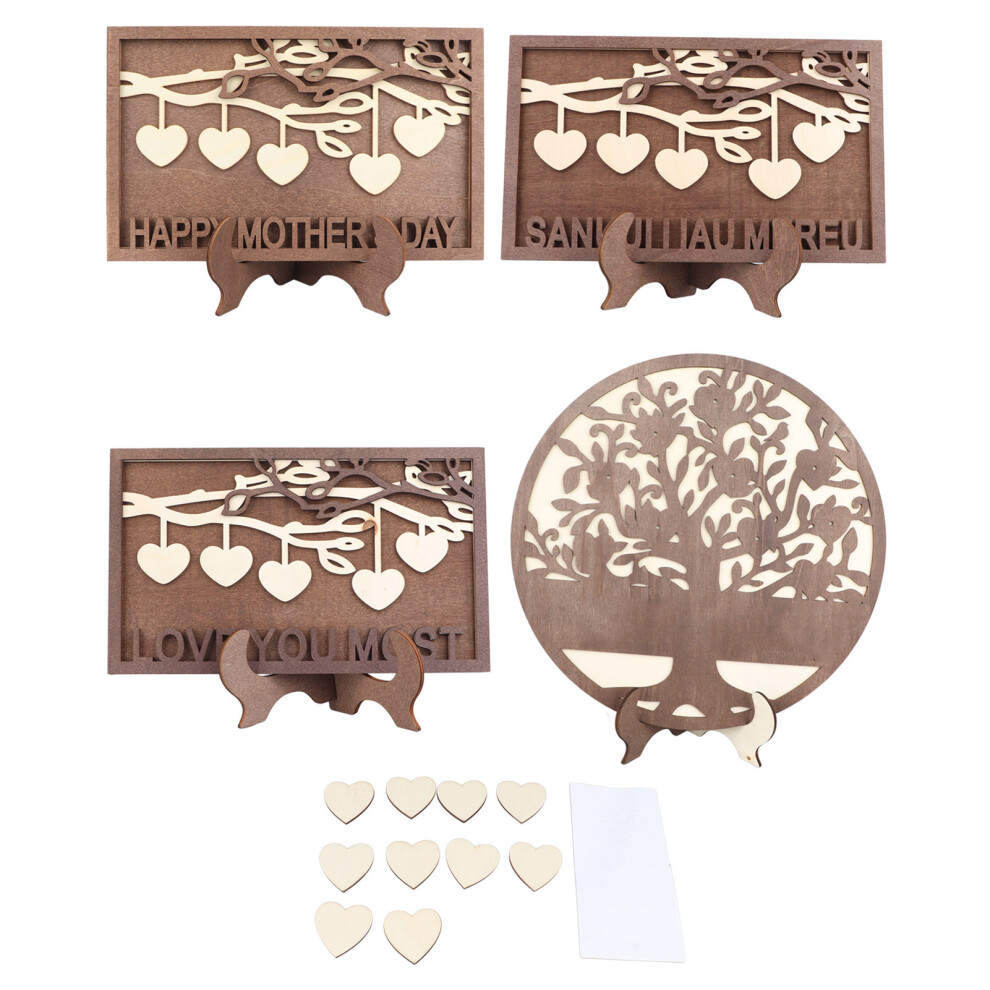 Letreros de escritorio con árbol genealógico, letrero de madera ...