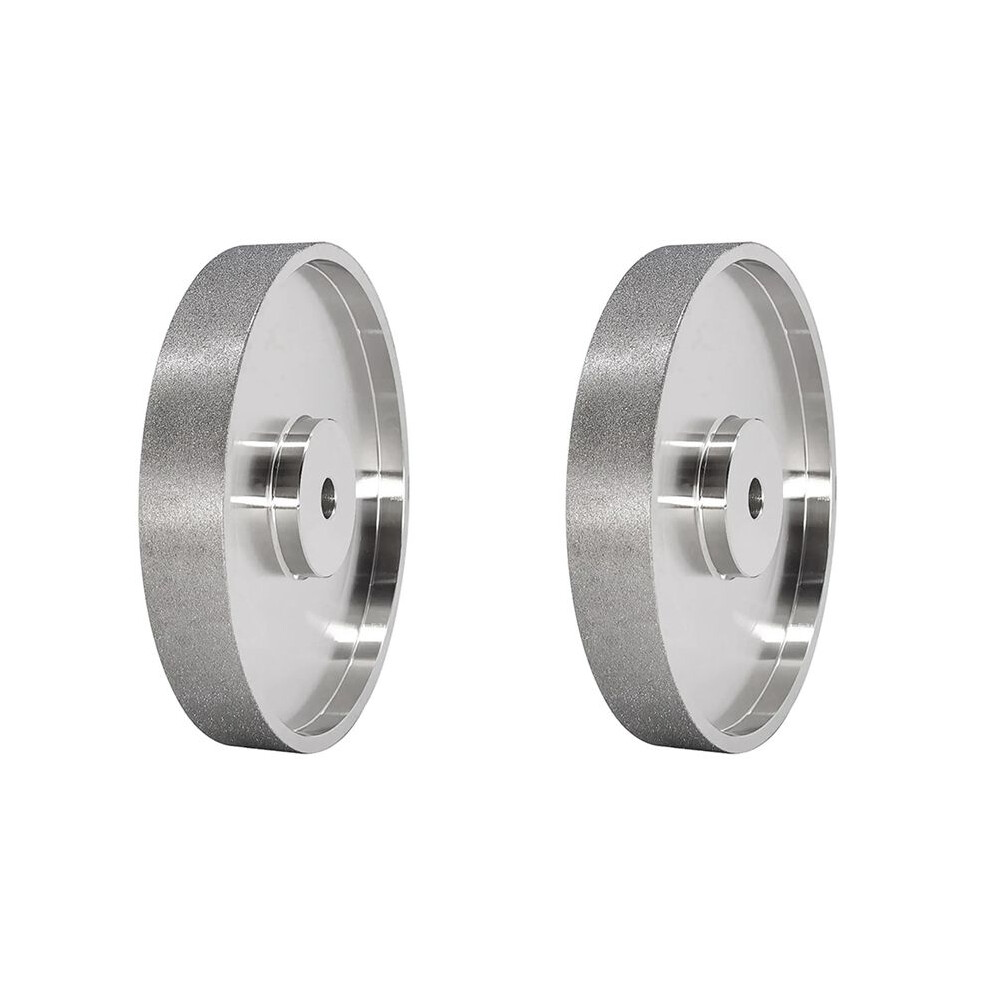 2X CBN Grinding Wheel, 6Inch Dia X 1Inch Wide, with 1/2Inch Arbor ...