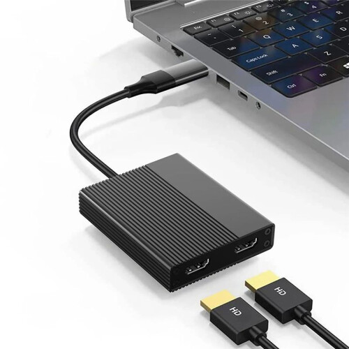 4K 60Hz USB C/USB 3.0 zu Dual HDTV Dock Station DL6950 Chip DisplayLink ...