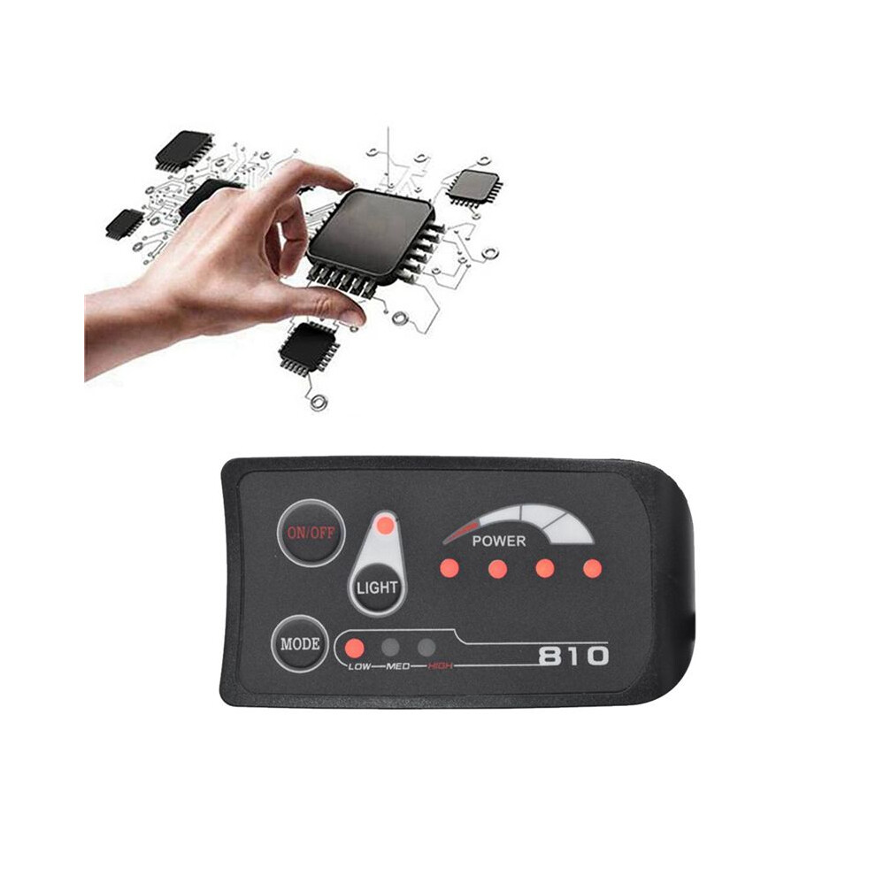 2X 6PIN S810 E-Bike Compteur LED Affichage IP65 36V UART pour VéLo ...