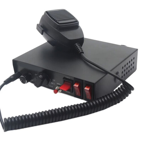 200W 9 Sound Loud Warning Alarm Fire Siren Horn PA Speaker MIC System ...