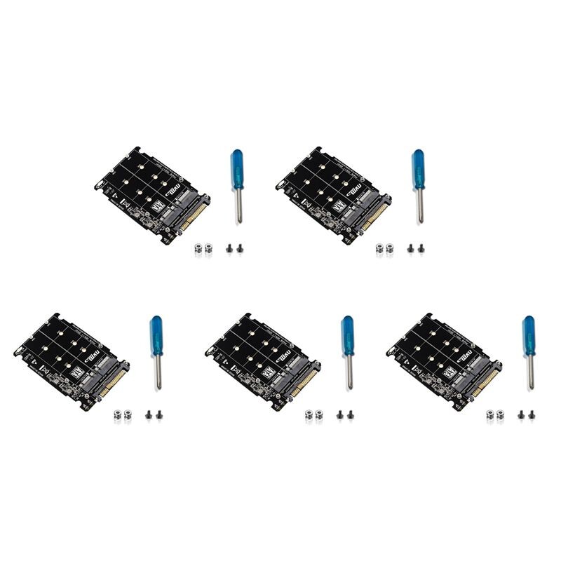5X Adattatore da SSD M.2 un U.2 Adattatore 2In1 M.2 NVMe e -Bus NGFF da ...
