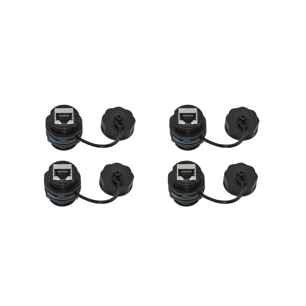 4PCS RJ45 Panel Mount Coupler, IP68 Shielded Industrial Panel Mount ...