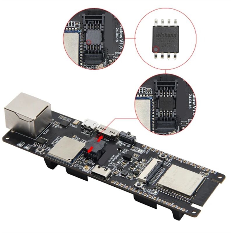 T-Halow ESP32-S3 Ethernet-Entwicklungsboard WiFi -Modul Wi-Fi ...