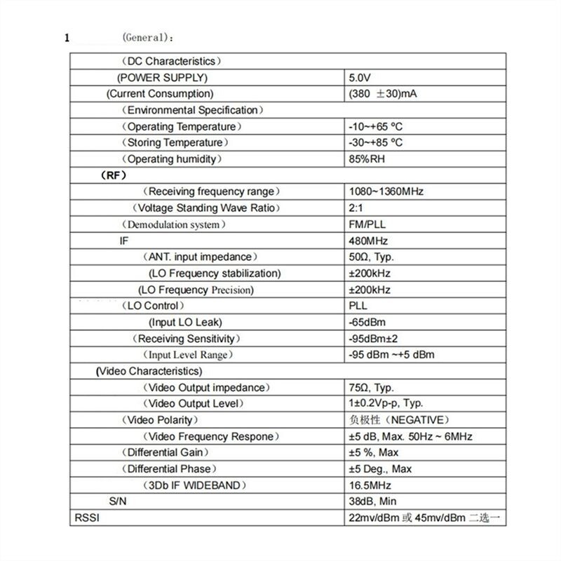 VM1373R 1.2G 1.3G 9 Channels VRX Analog Receiver High Sensitivity ...