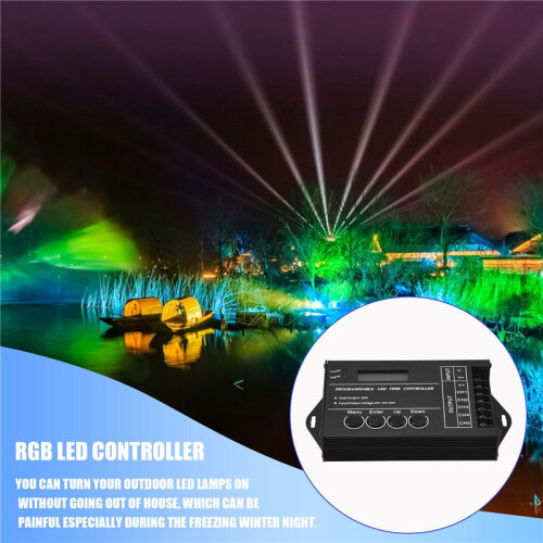 TC420 programmable RGB LED Controller DC12V-24V 5 Channel LED Timing ...