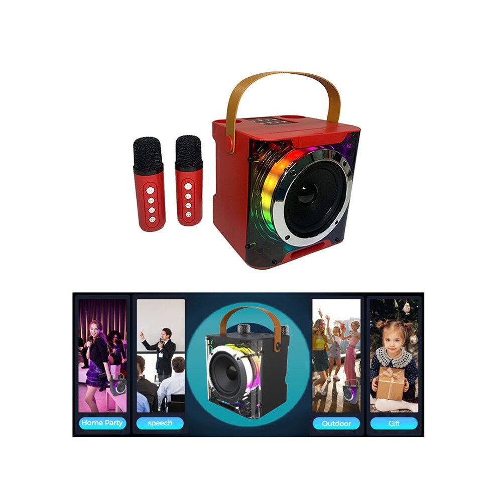 High Power Karaoke Speaker Music Rhythm Light Stereo Surround Wireless ...
