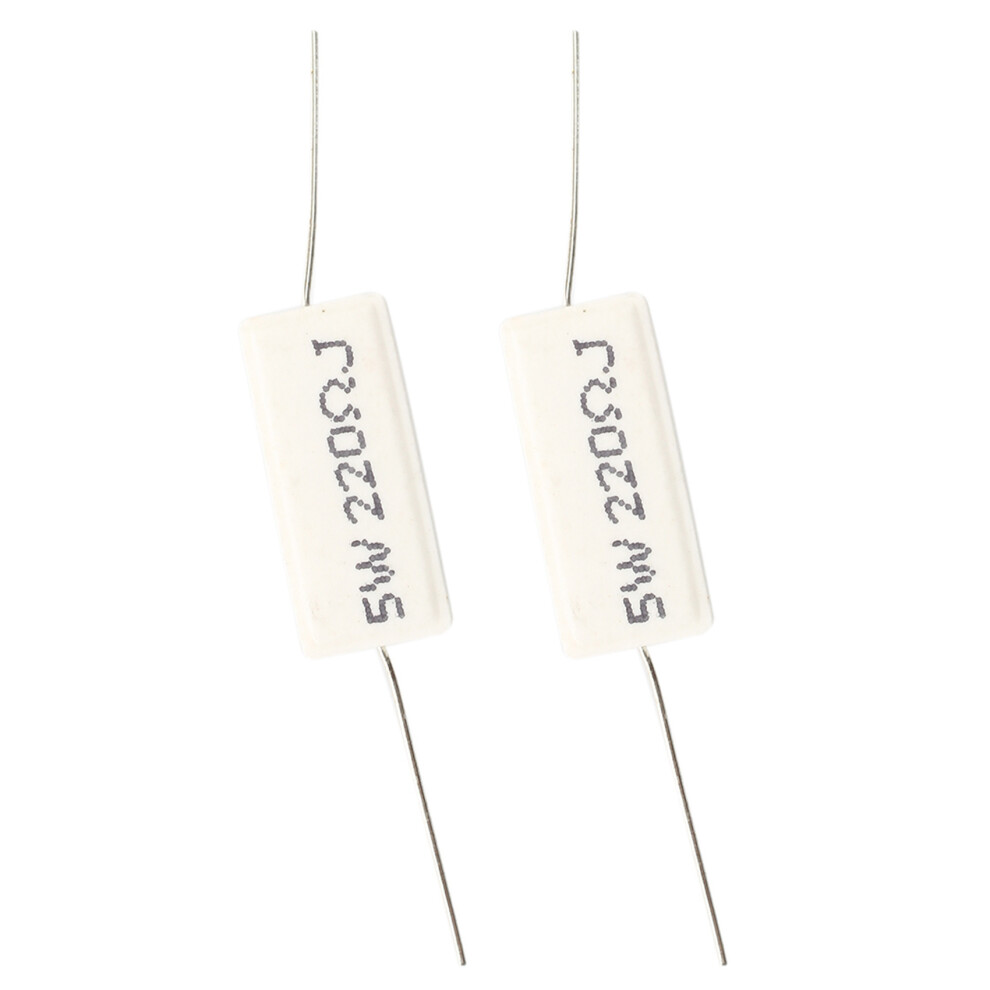20 Pcs Axial Lead Ceramic Cement Power Resistor 220 Ohm 5W on OnBuy