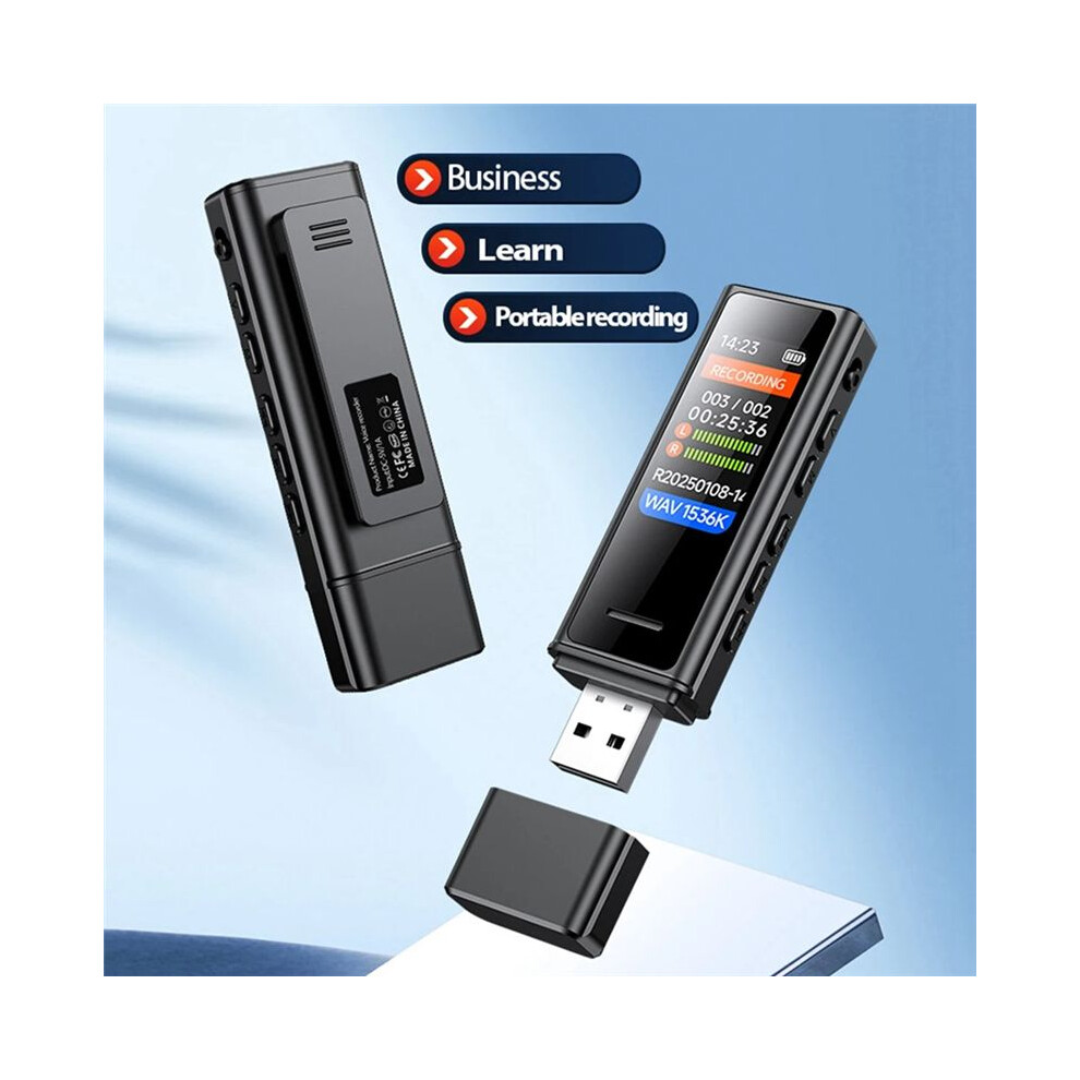 Pocket Voice Activated Recorder Back Clip MP3 Music Player Professional ...