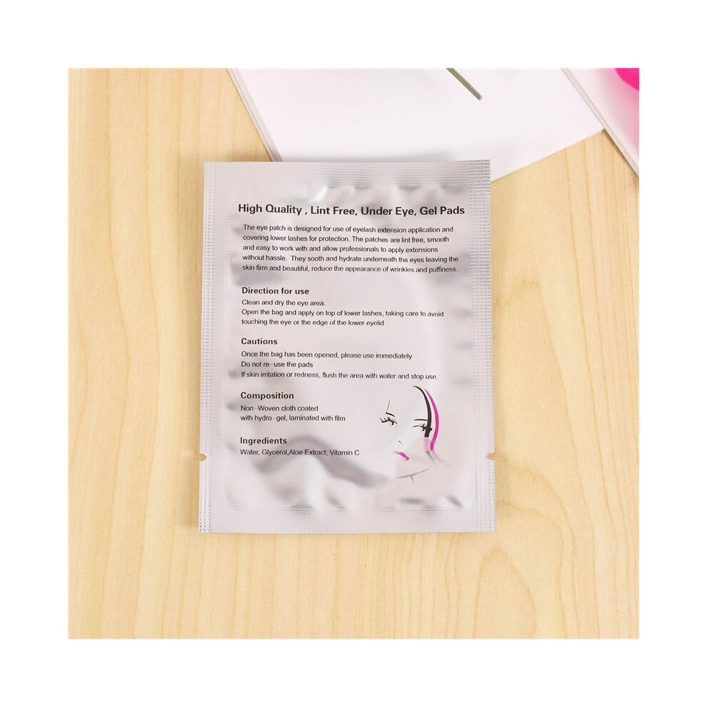50 Paires Extension De Cils Sous Gel Coussin Des Yeux Non Tisse Patch ...