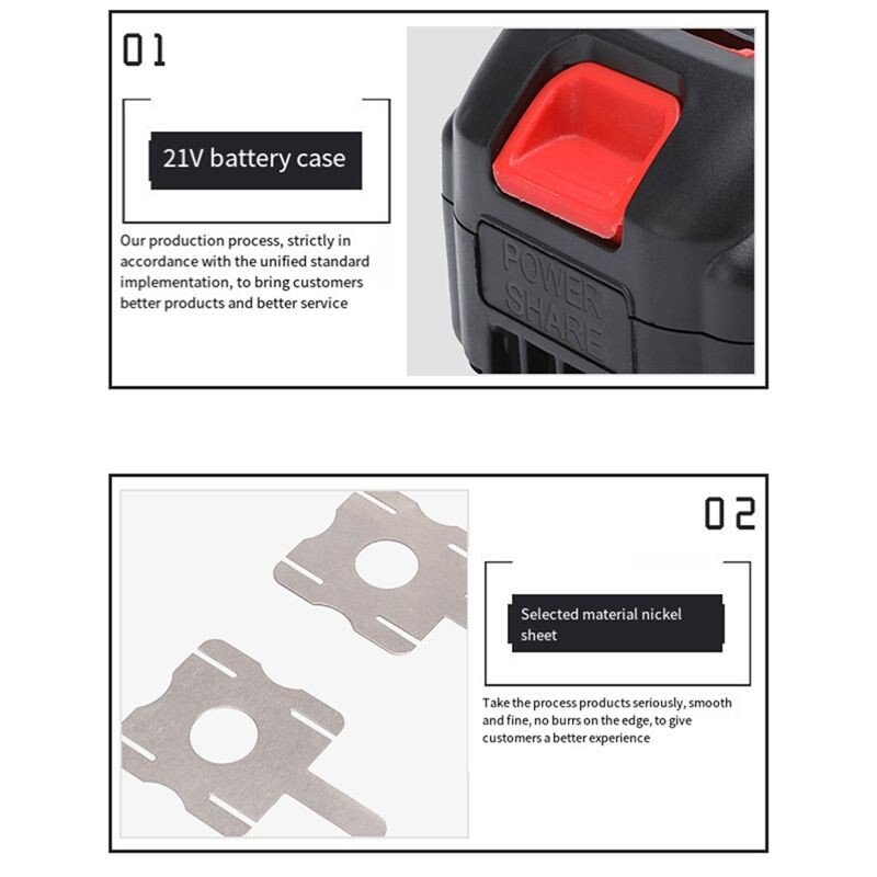 Power Tools Case BMS 21V Battery Storage Box for Wireless Electric ...