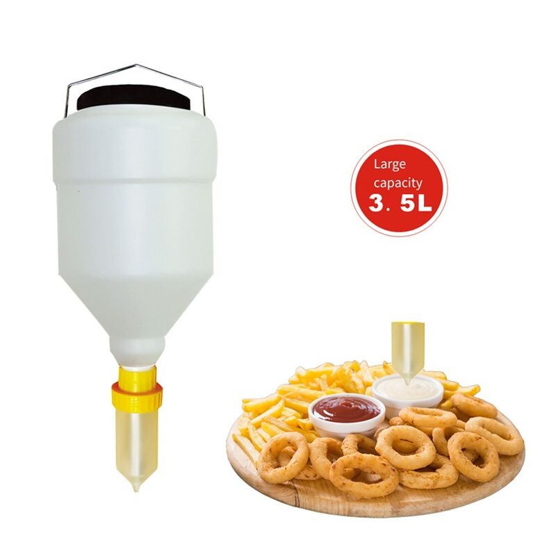 3.5L Sauce Bottle Sauce Squeeze Bottle Hanging Sauce Dispenser Squeeze ...