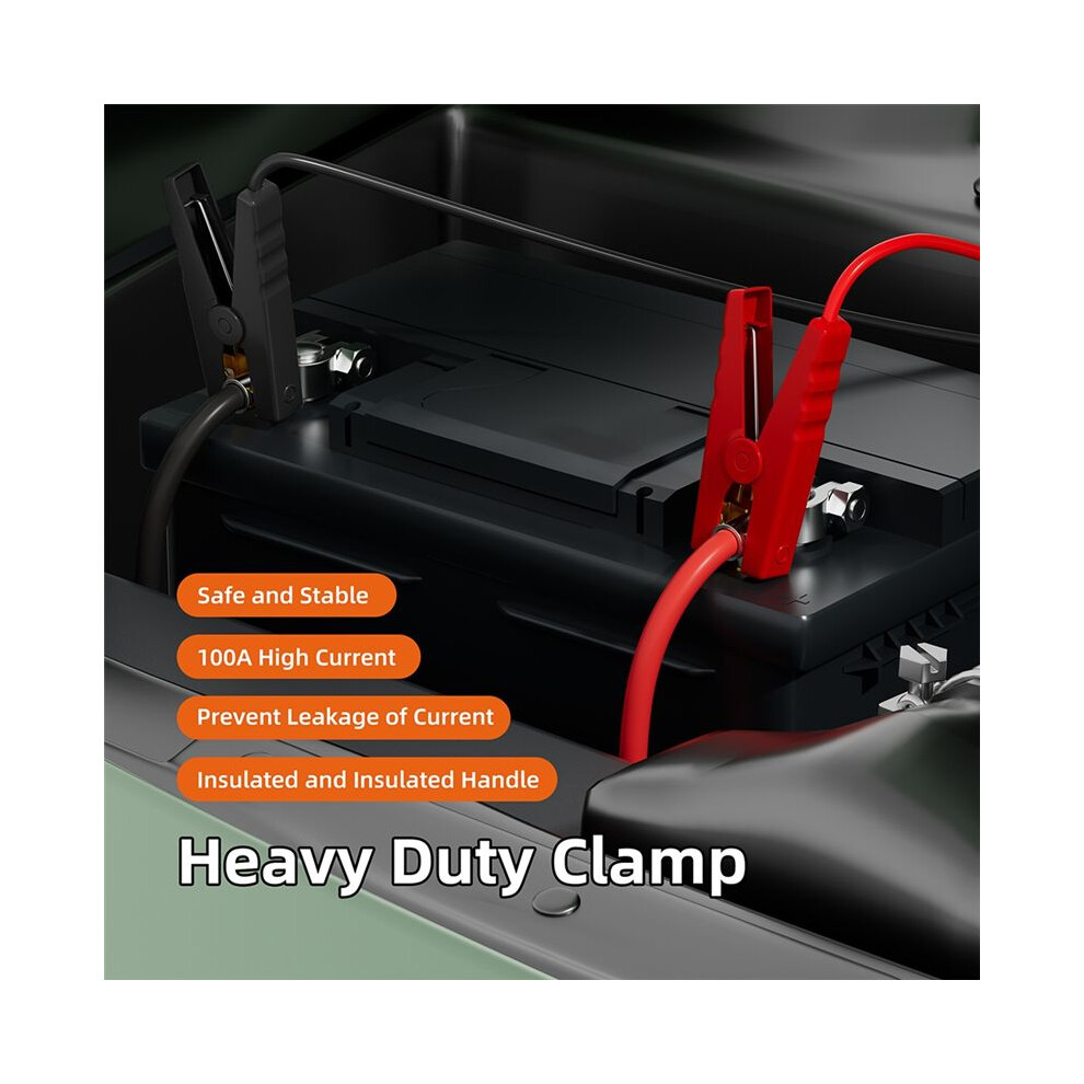 For 18V Li-Ion Battery Jump Adapter Car Booster Cable Auto Emergency ...