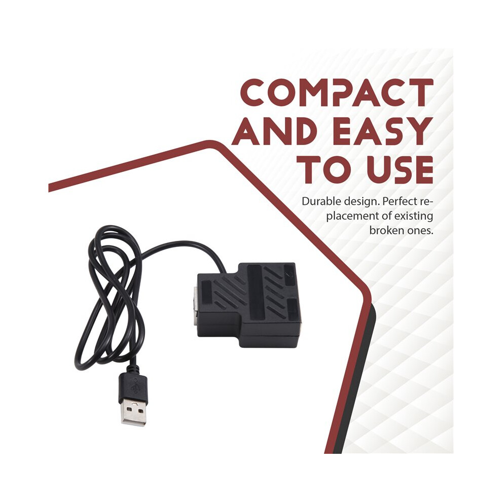 100-Mbit/S-Ethernet-Splitter-Adapter mit Stromkabel, RJ45-LAN-Anschluss ...